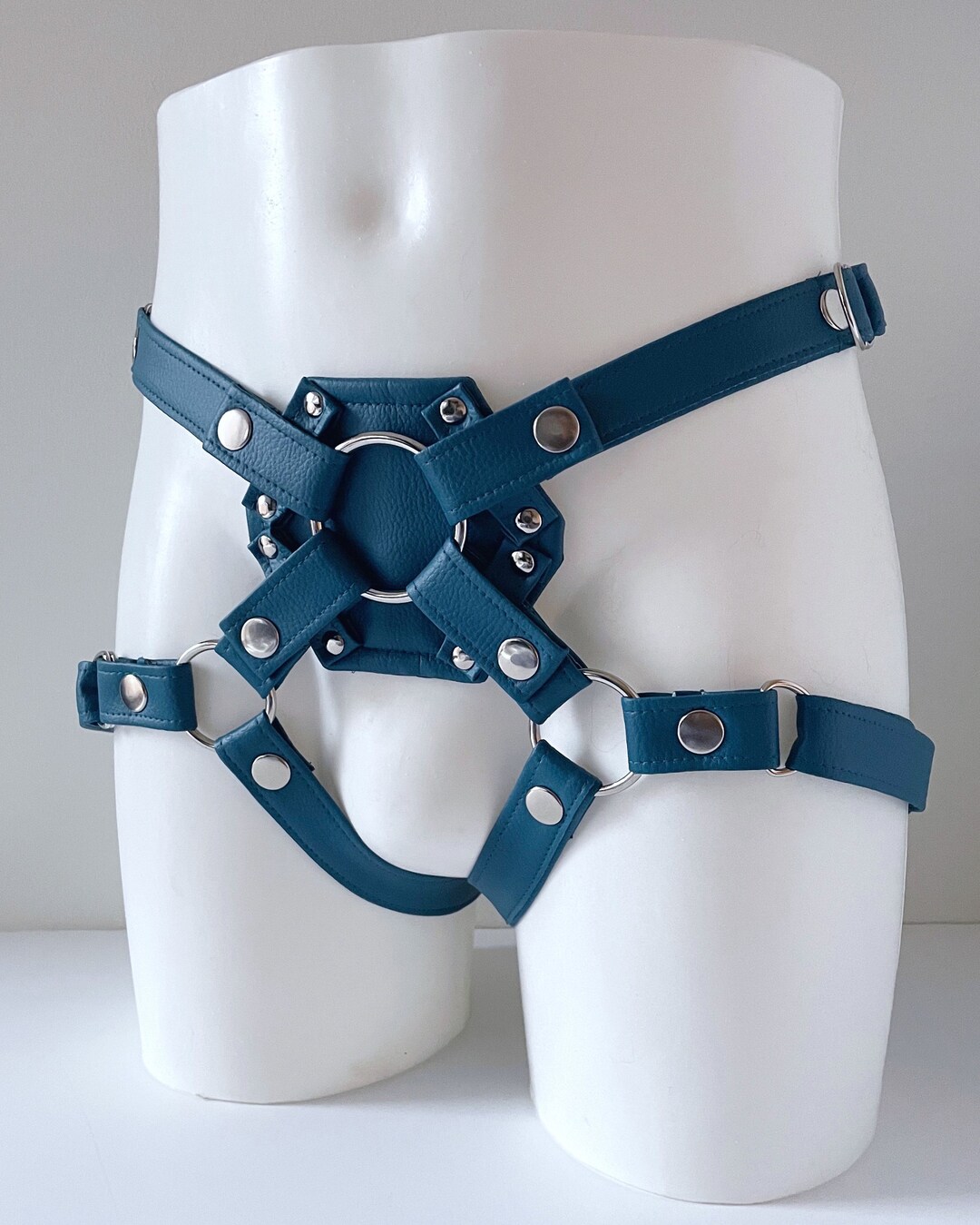 Strap On Harness Double For People With A Penis Faux Etsy Denmark 6194