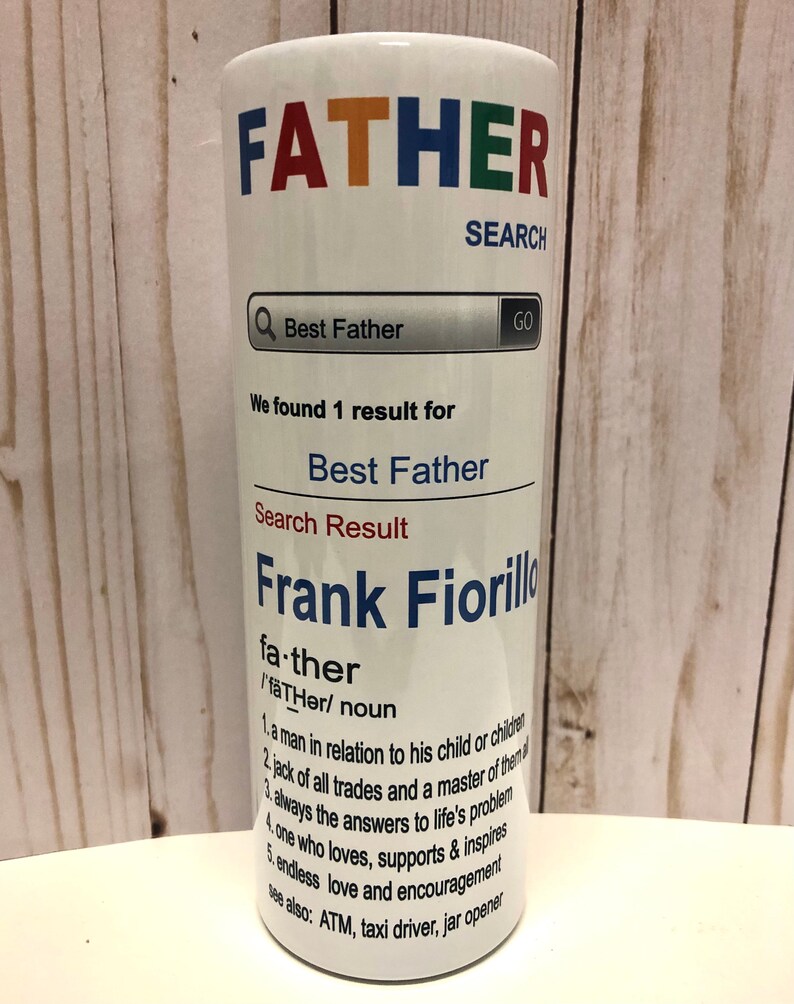 Father Search Sublimation PNG 20oz Tumbler File - Best Father Search 20 ...