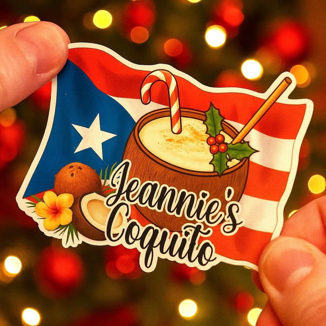 NEW Puerto Rico Coquito Labels - Customized W Free Shipping - Please ...