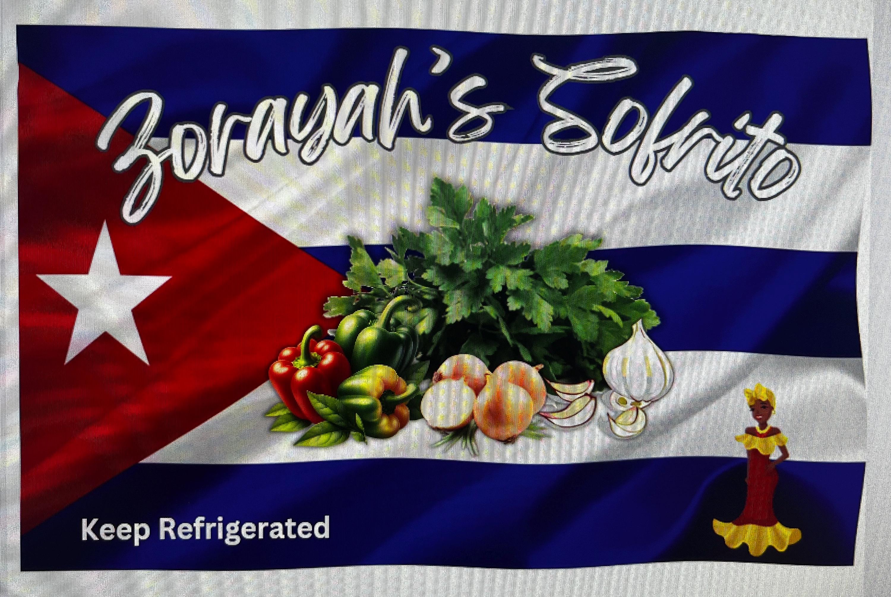Sofrito (flag) Labels ONLY - Customized W Free Shipping - Please READ ...