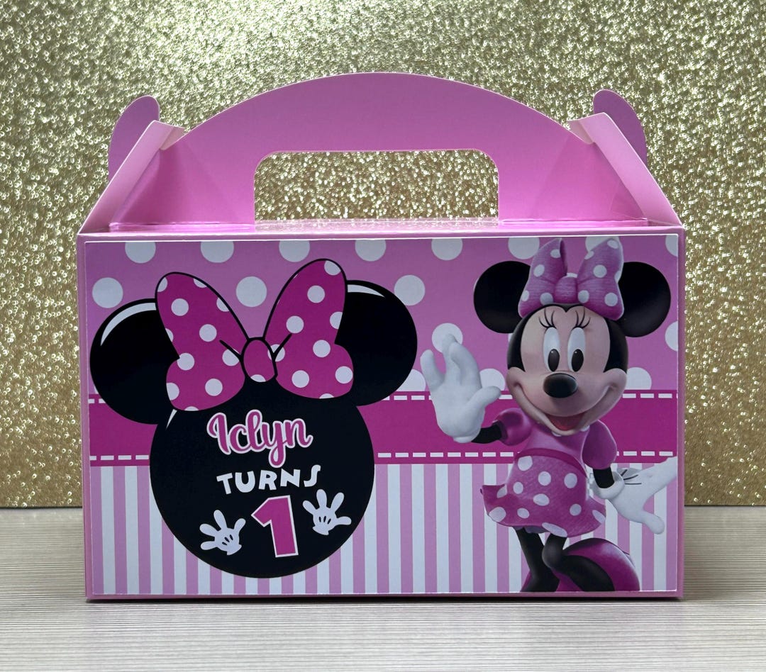 Minnie Mouse Birthday Party Gable Boxes (set of 12 Boxes) Plus 12 ...