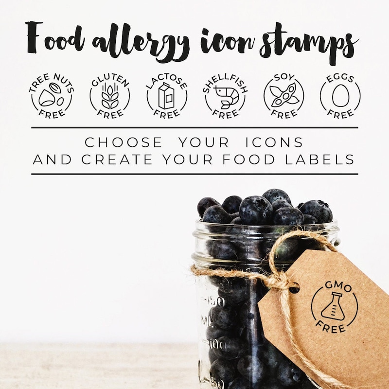 Allergy Place Cards - Etsy