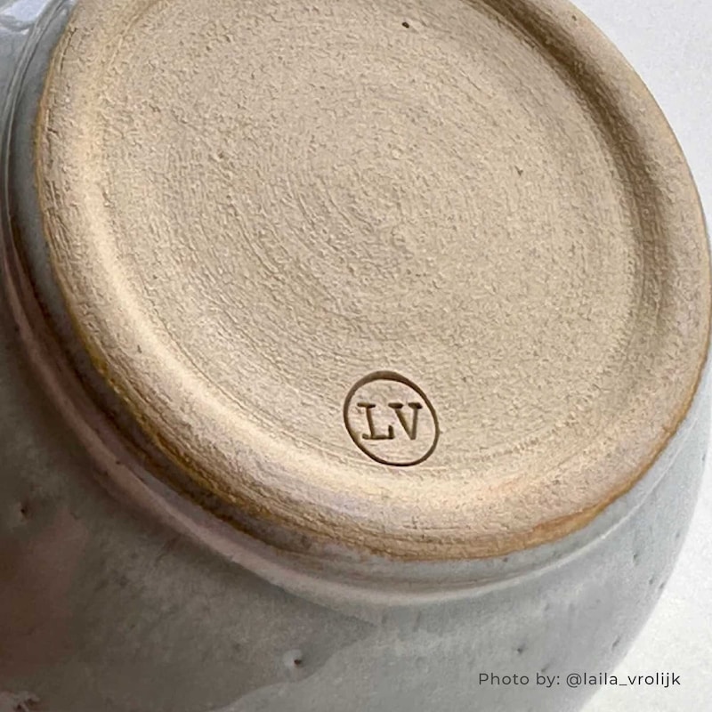 Pottery Initial Stamp - Etsy