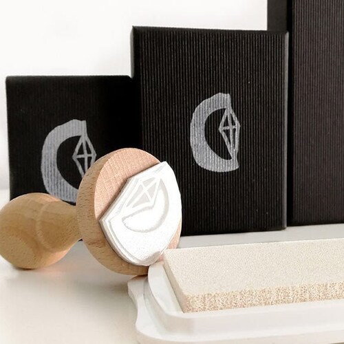 Small Logo Stamp for Pretty Packagings Small Custom Design - Etsy