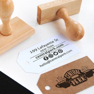 Double Sided DIY Business Card Stamps, Custom Business Card With Stamps ...