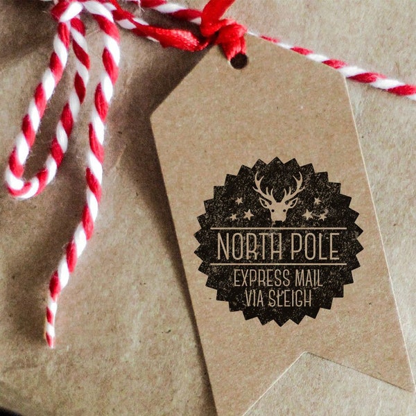 North Pole Stamp - Etsy