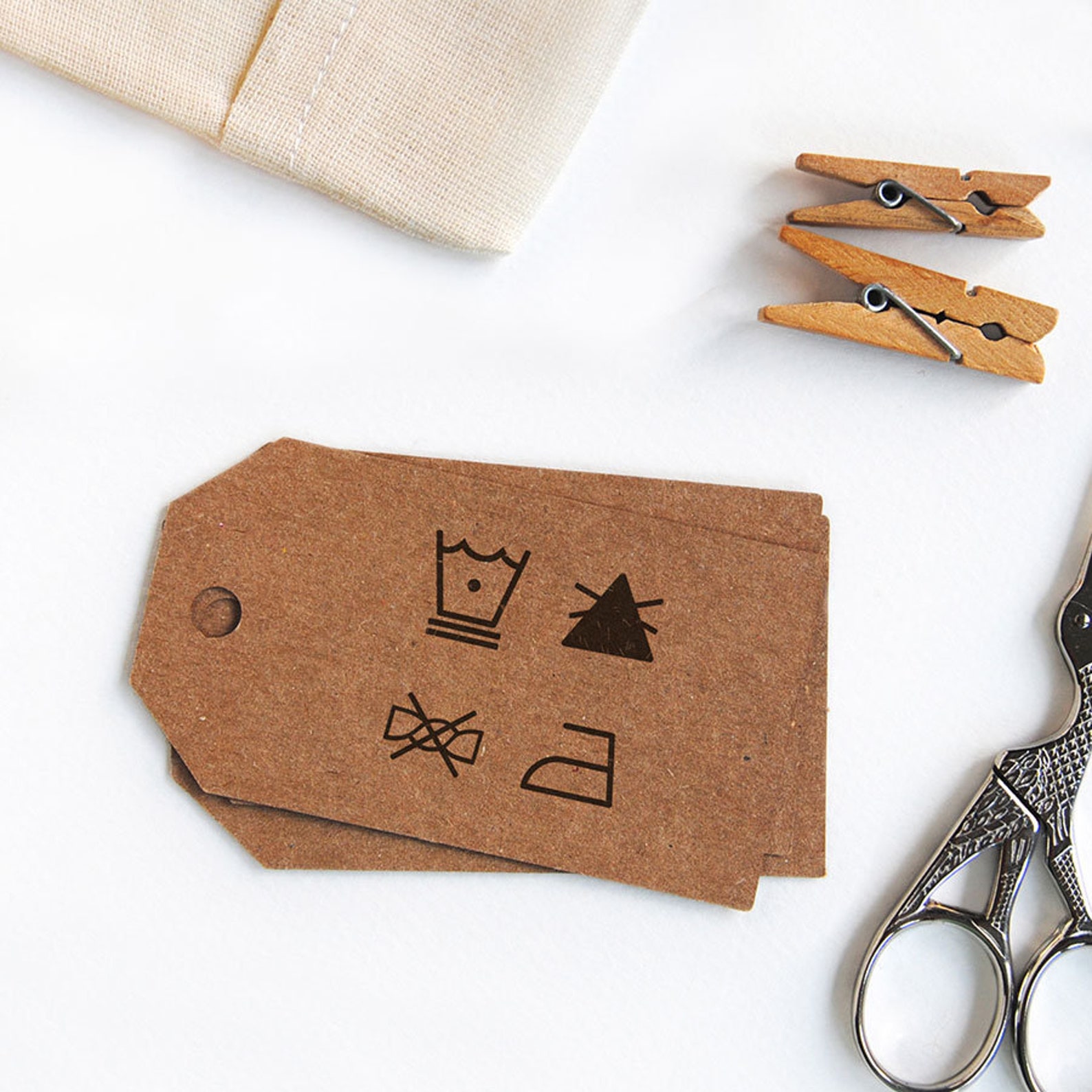 Clothing Care Label Stamps Cloth Care Tag Do Not Dry Clean | Etsy