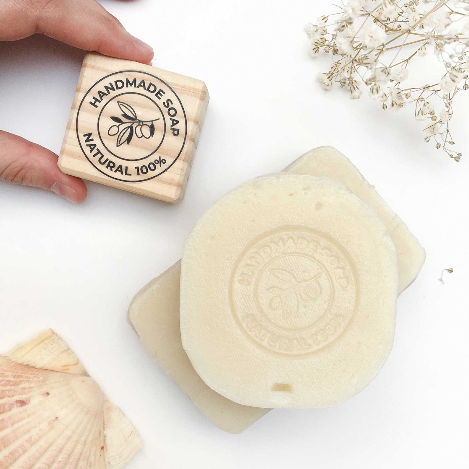 Handmade Natural Soap Stamp Round Soap Stamp Natural Soap - Etsy
