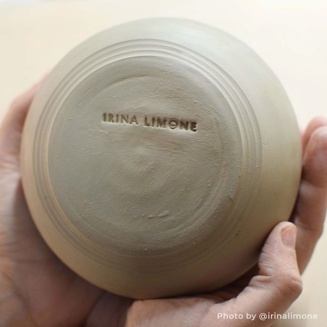 Custom Clay Stamp With Your Name or Text, Signature Stamp for Pottery ...