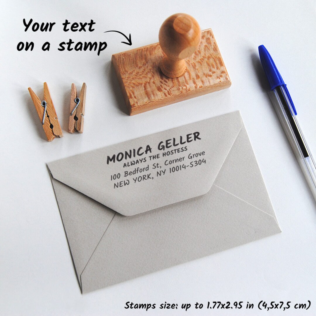 Custom Stamp With Text for Custom Pretty Packaging, Shipping Stamp ...