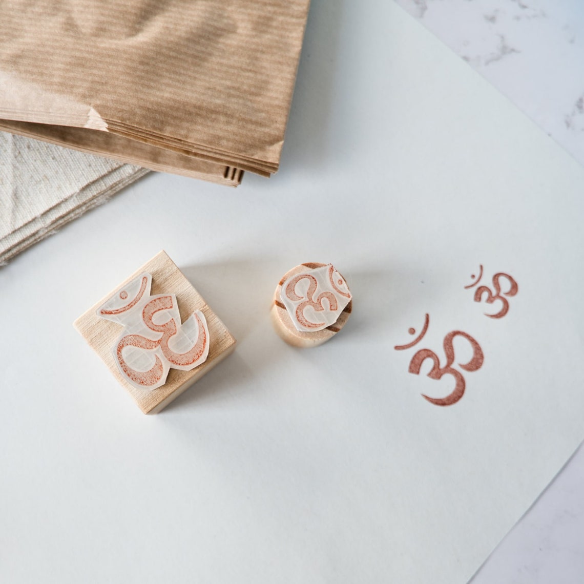 Om Symbol Rubber Stamp for Yoga Journal, Meditation Journaling Supplies ...