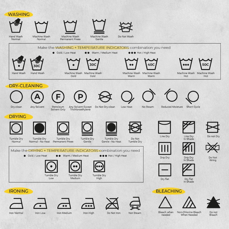 Custom Hang Tag Stamp for Garment With Size and Composition | Etsy