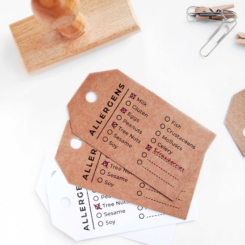 Custom Food Ingredient Stamp for Food Packages, Custom Food Content ...