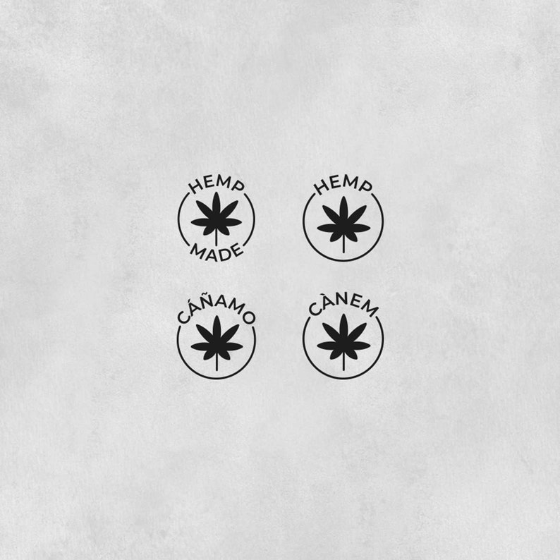 Hemp Icon Stamp for Hemp Made Clothing Labels Sustainable - Etsy