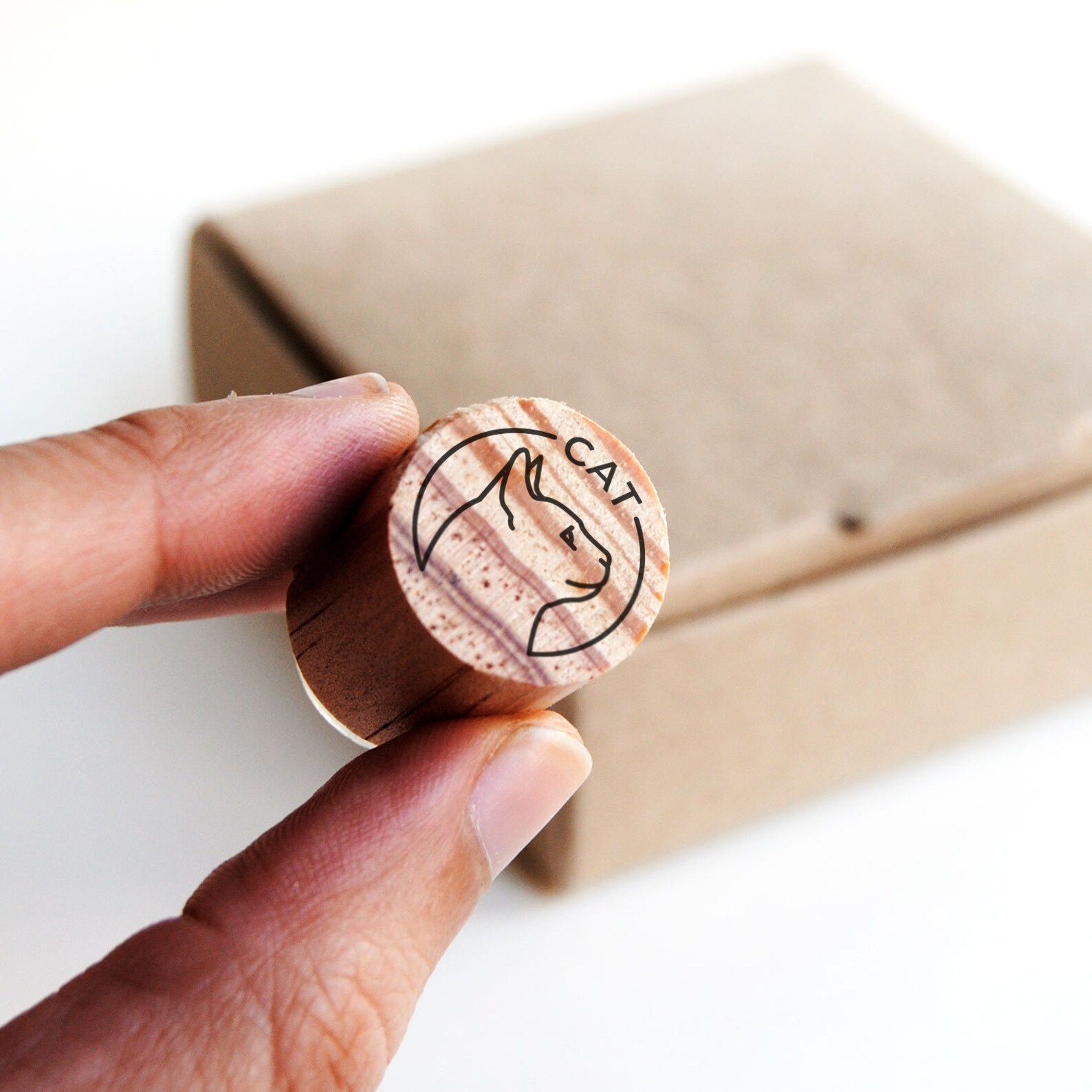 Custom Cat Rubber Stamp Cat Post Stamp for Snail Mail Cat | Etsy