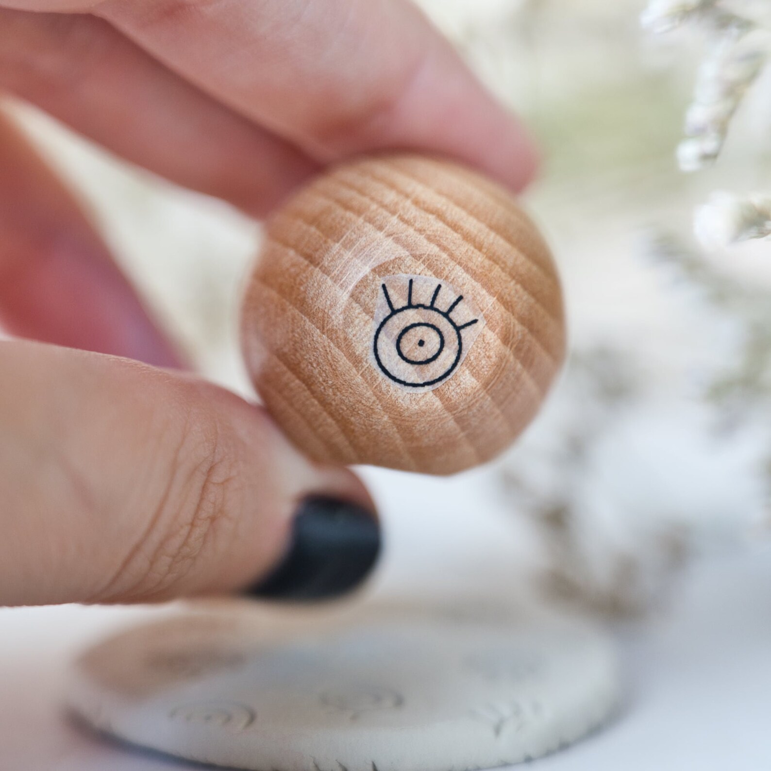 Turkish Eye Texture Clay Stamp for Pottery Decoration, Boho and ...