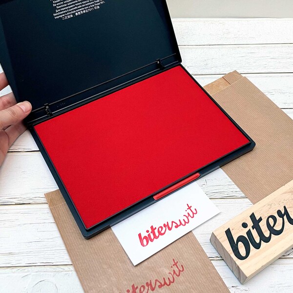 Red Ink Pad - Etsy