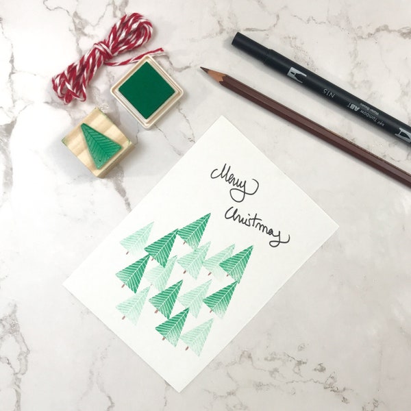 Xmas Rubber Stamp - Etsy