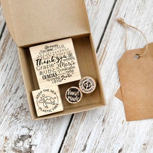 Eco Friendly Packing Stamp Set for Etsy Shop, Sustainable Shipping ...