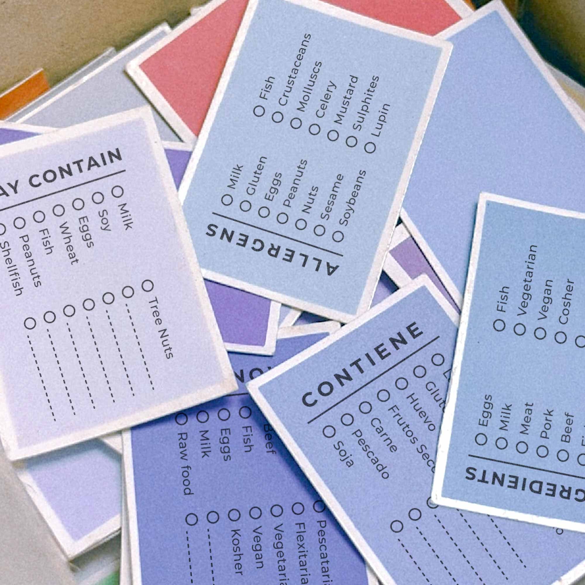 Custom food ingredient stamp for food packages custom food | Etsy