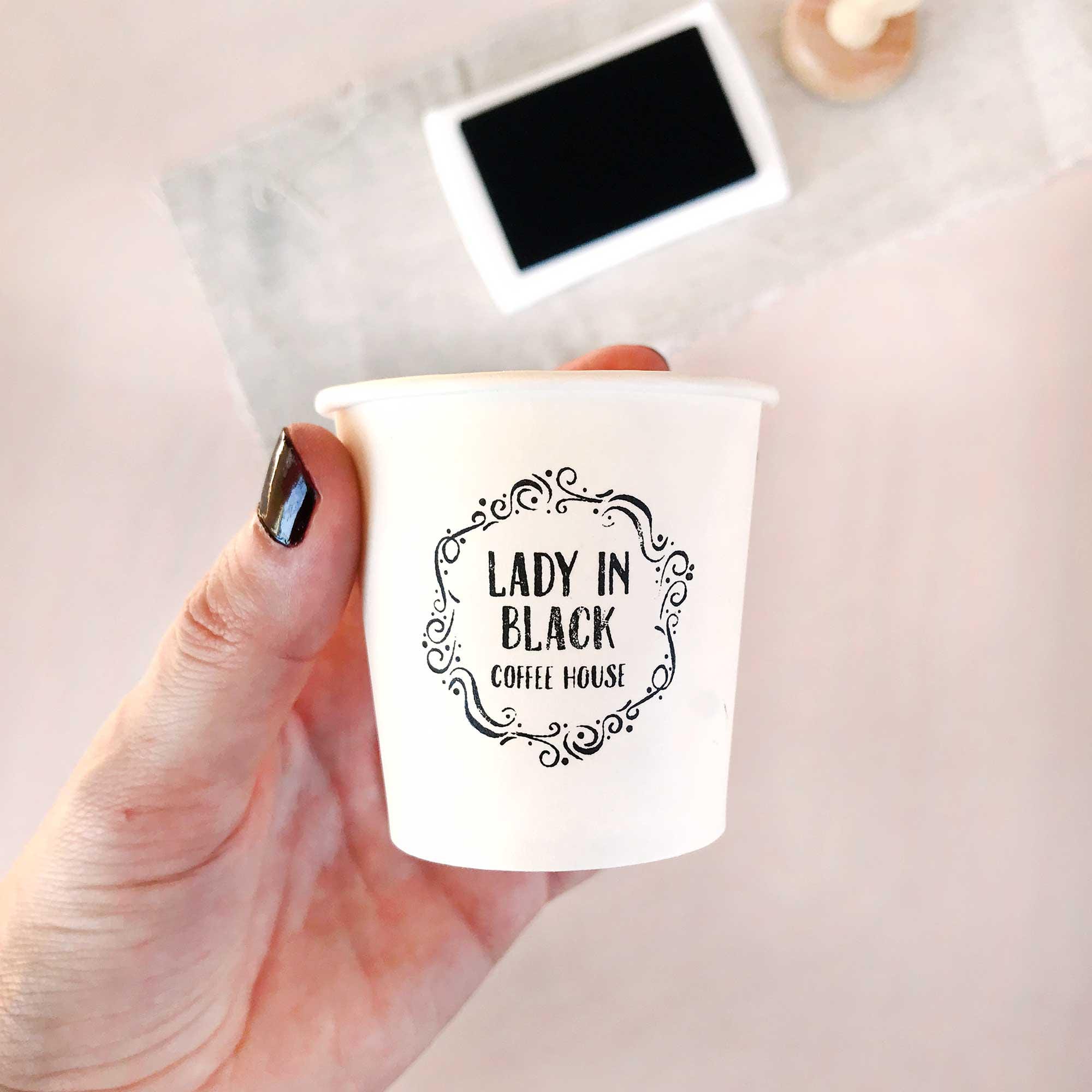 Custom Coffee Cup Stamp, Personalized Sleeve Stamp for Take Away Truck ...