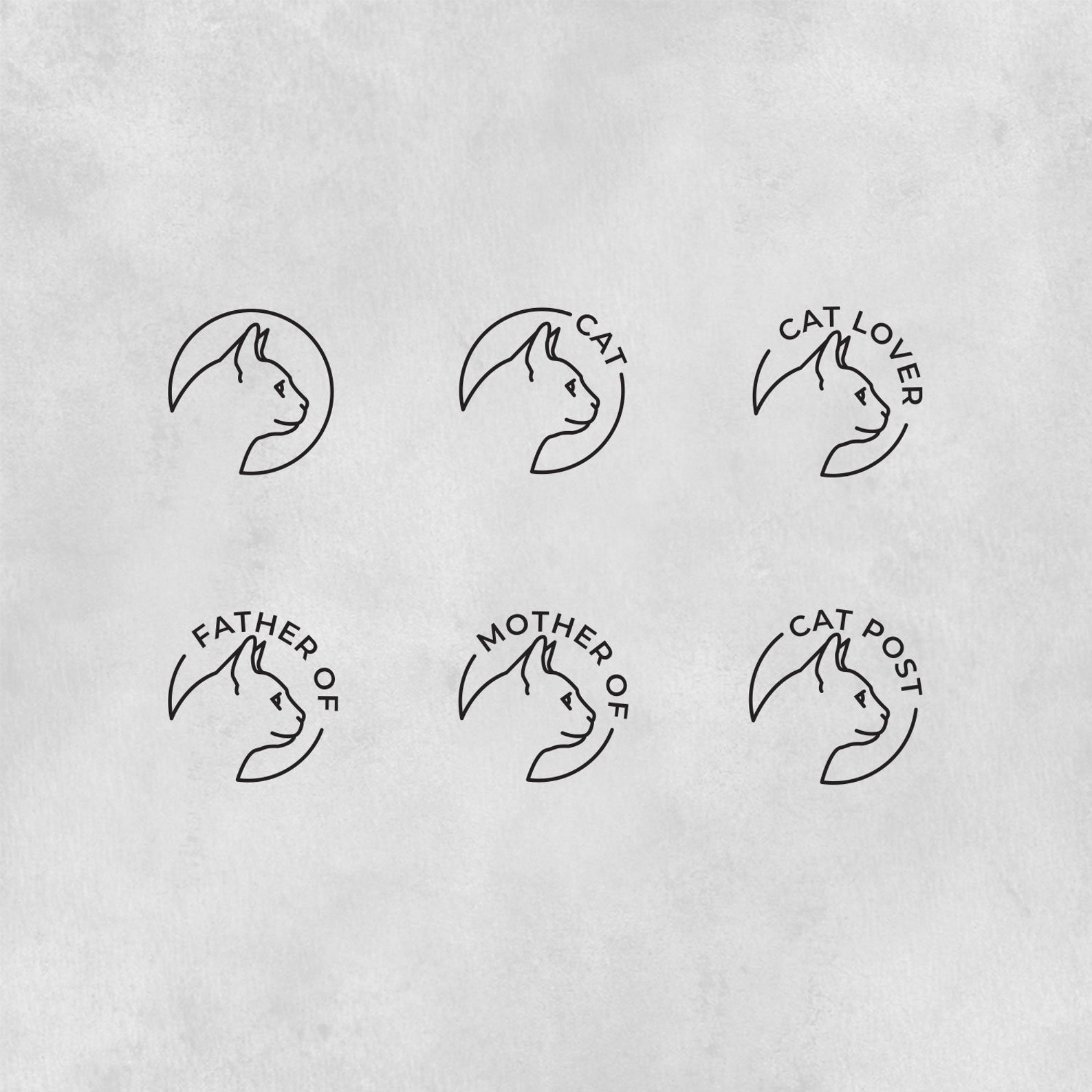 Custom Cat Rubber Stamp Cat Post Stamp for Snail Mail Cat | Etsy