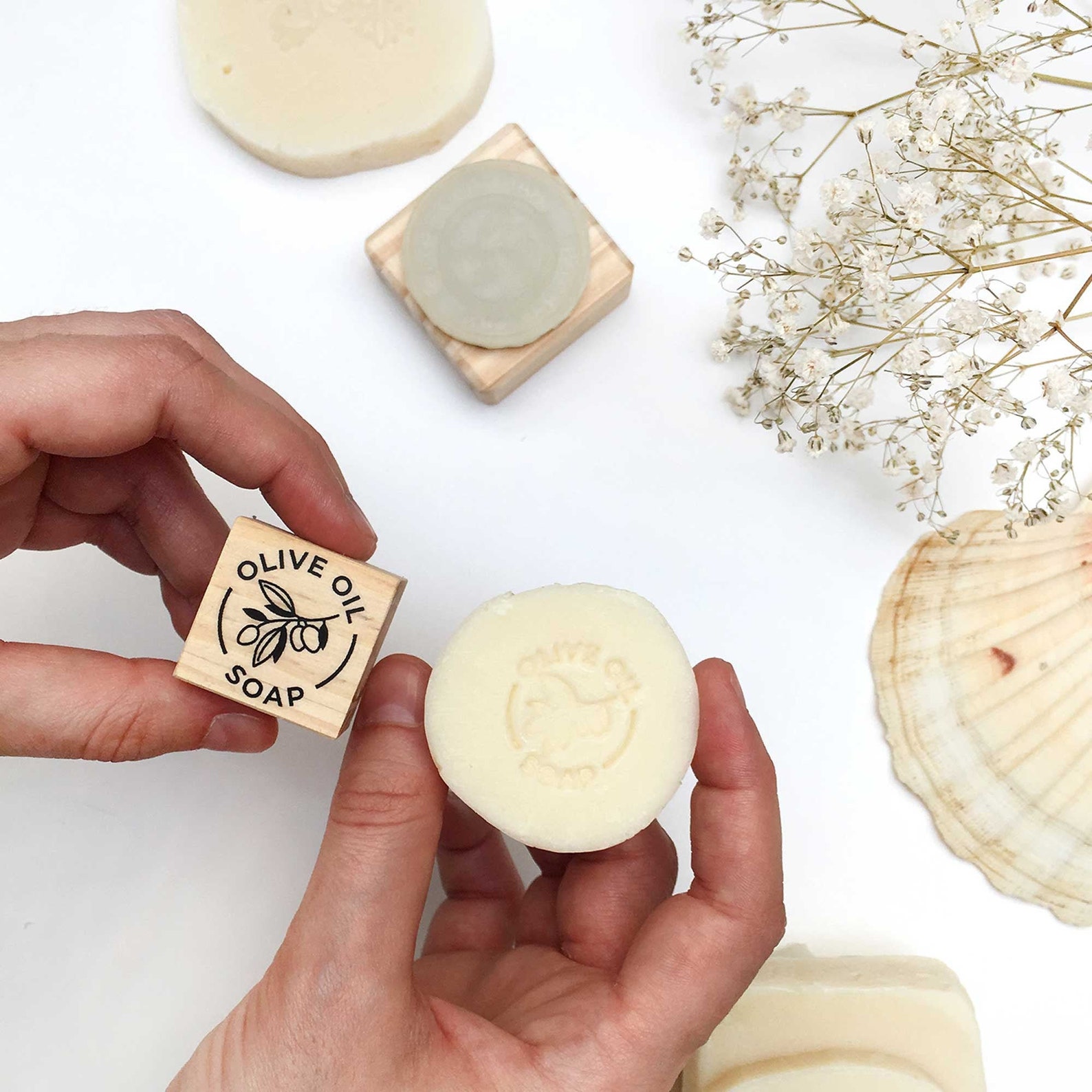 Olive Oil Soap Stamp With Olive Branch Olive Stamp for Soaps | Etsy