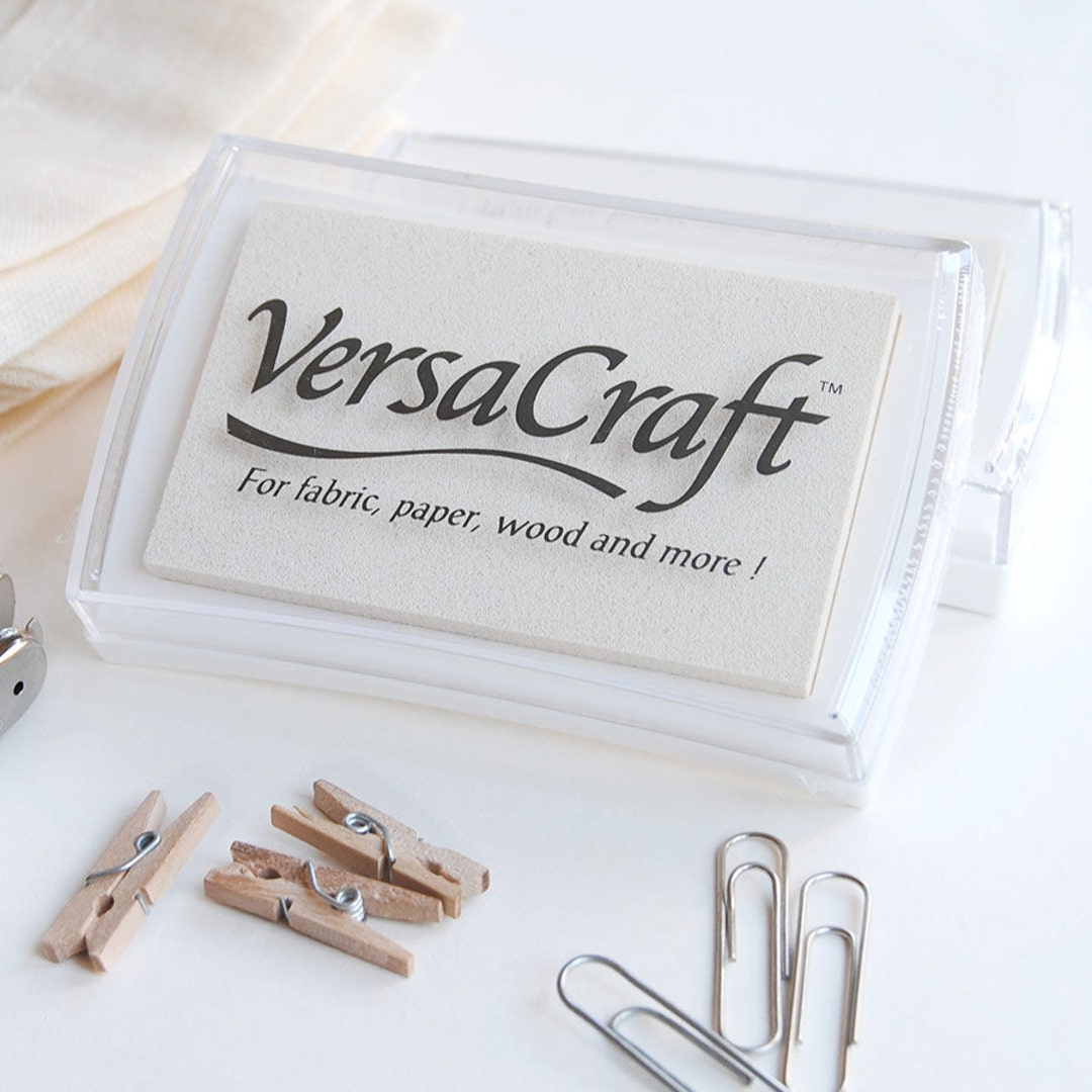 Versacraft White Stamp Pad, Mini Fabric Ink Pad, Refill Ink Pad, White ...