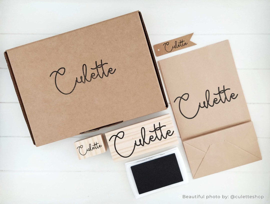 BRAND STAMP SET 2 Custom Logo Stamp for Custom Branding Package, Large ...