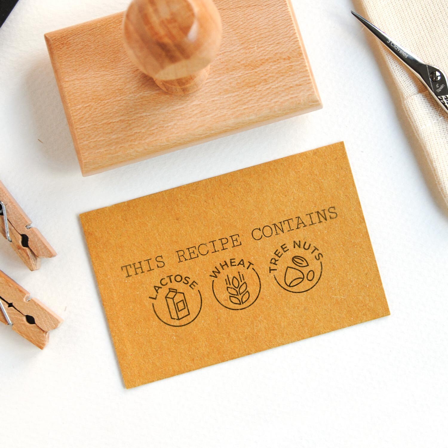 Custom Food Ingredient Stamp for Food Packages Custom Food - Etsy UK