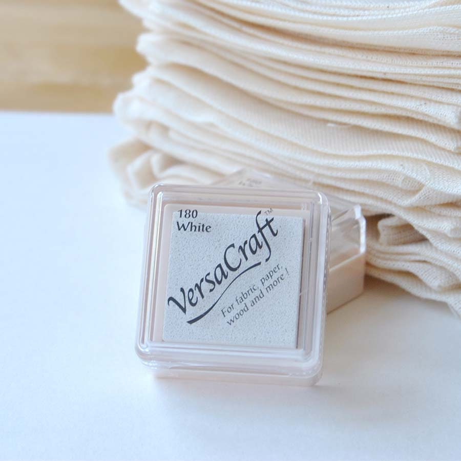 Versacraft White Stamp Pad, Mini Fabric Ink Pad, Refill Ink Pad, White ...