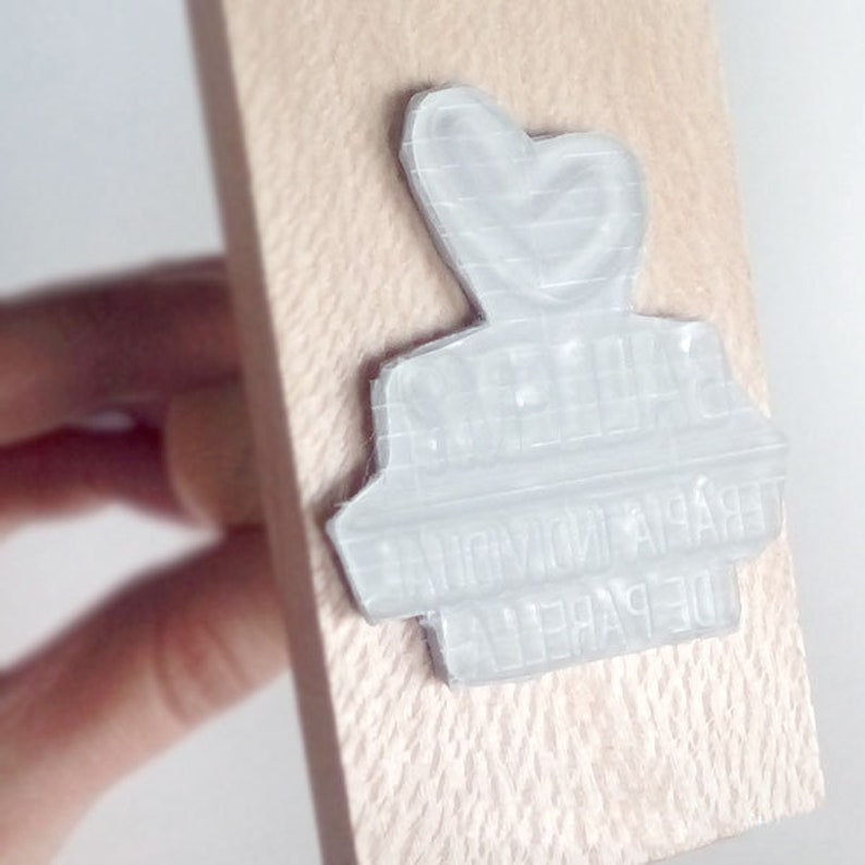 Small custom logo stamp for brand logo stickers and packages | Etsy