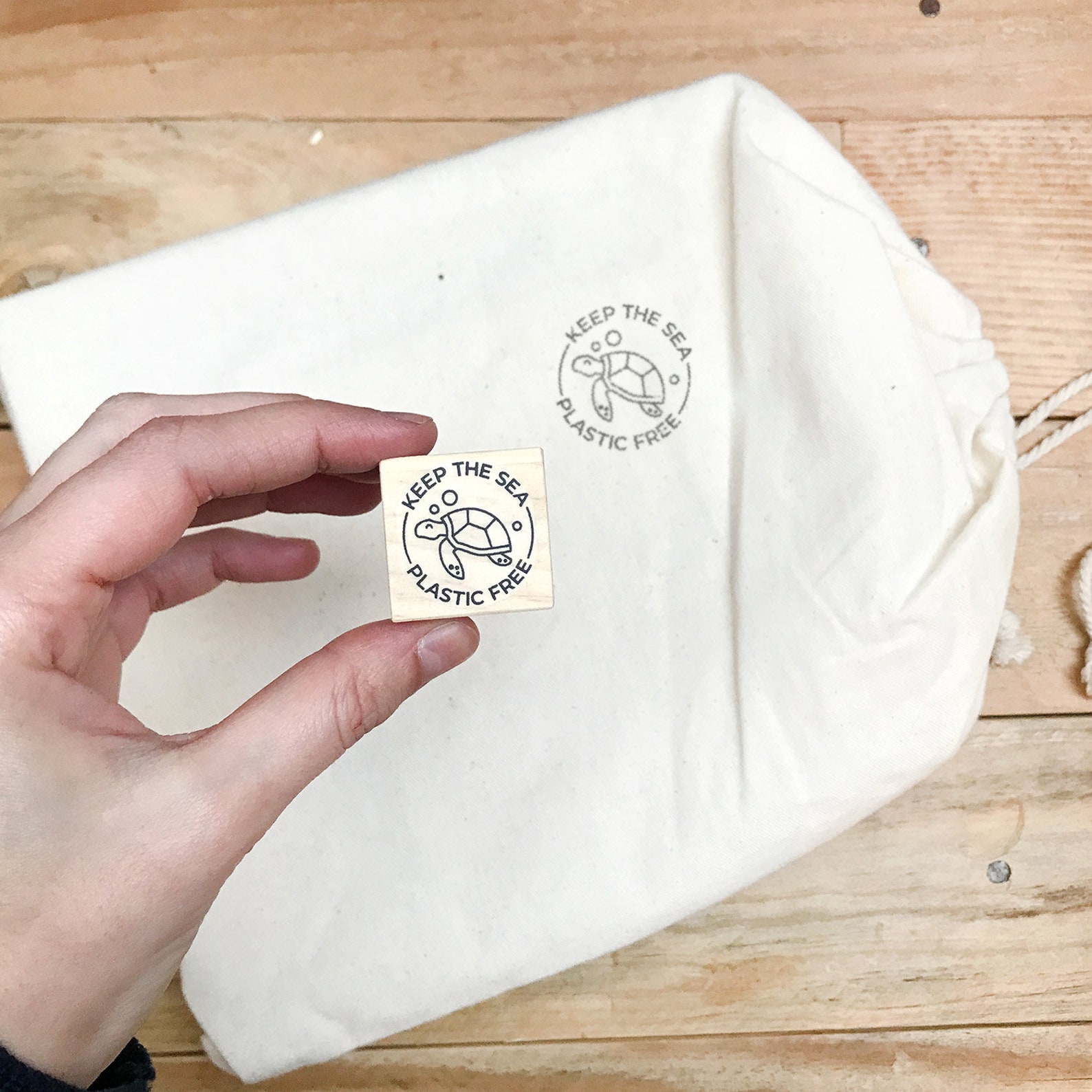 Planet Friendly Packaging Stamp With Minimal Design | Etsy