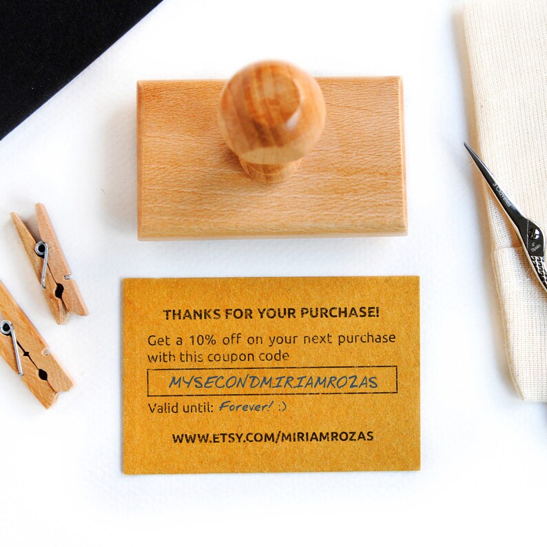 Custom Loyalty Card Stamp With Mini Letter Stamp, Loyalty Card Design ...