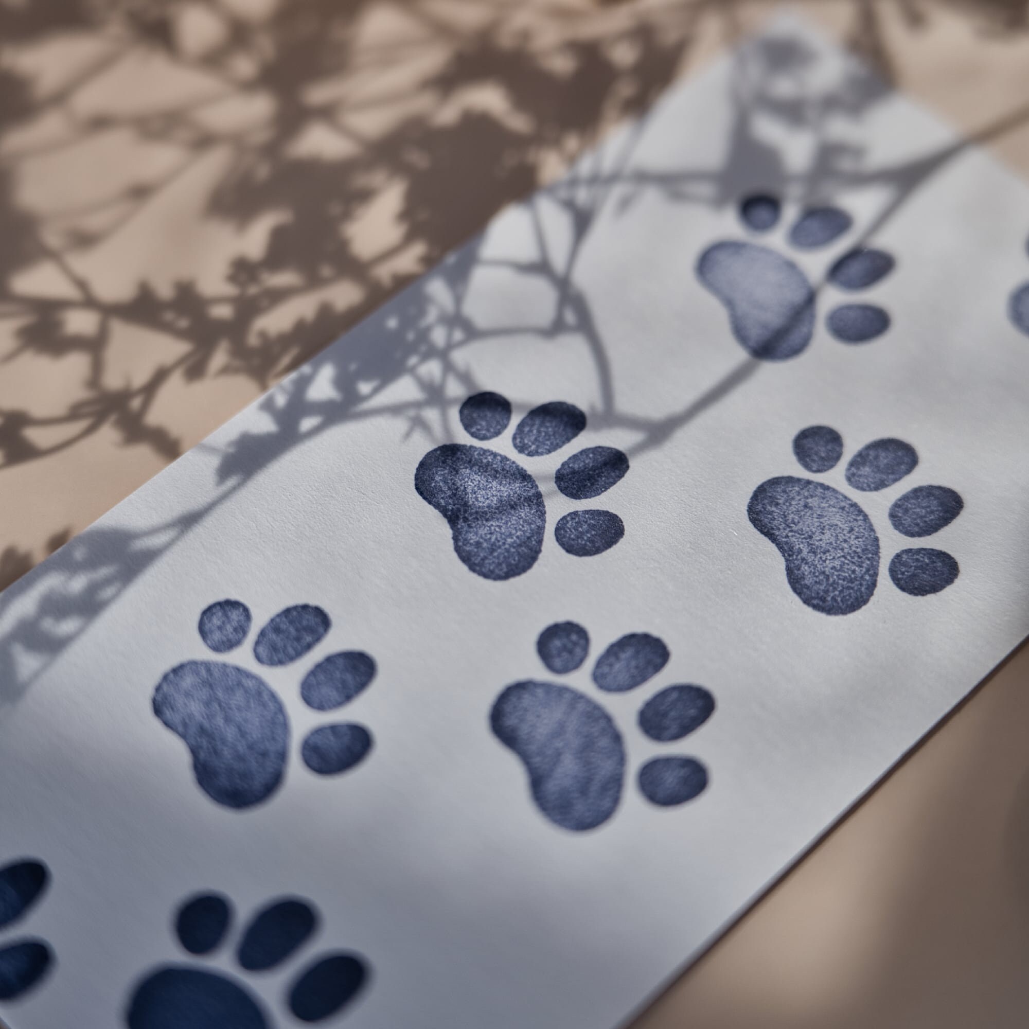 Small Paw Print Rubber Stamp, Dog Paw Print Stamp for Dog Lovers, Mini ...