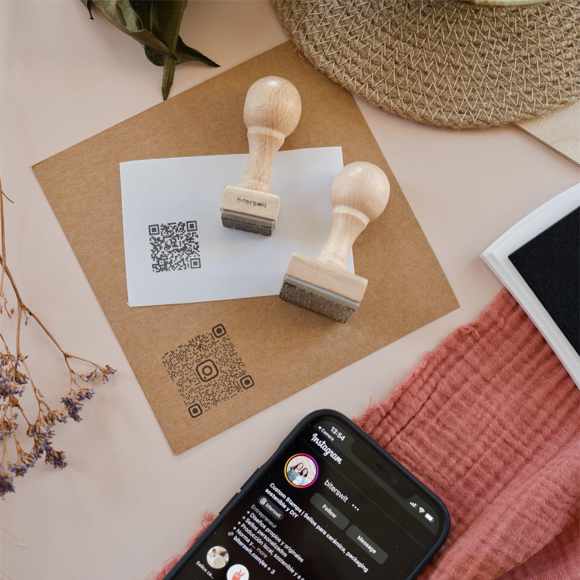 Custom QR Code Stamp, Personalize Your Packaging, Cards and Promotions ...