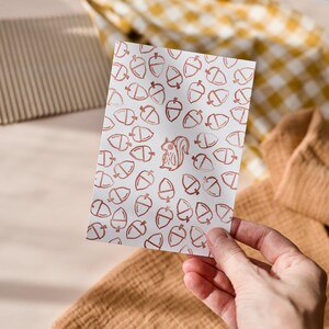 Hand-drawn Acorn Rubber Stamp, Woodland Stampers for Autumn Crafts ...