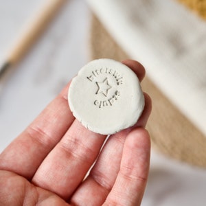 Personalized Star Clay Signature Stamp With Name or Text, Custom Name ...