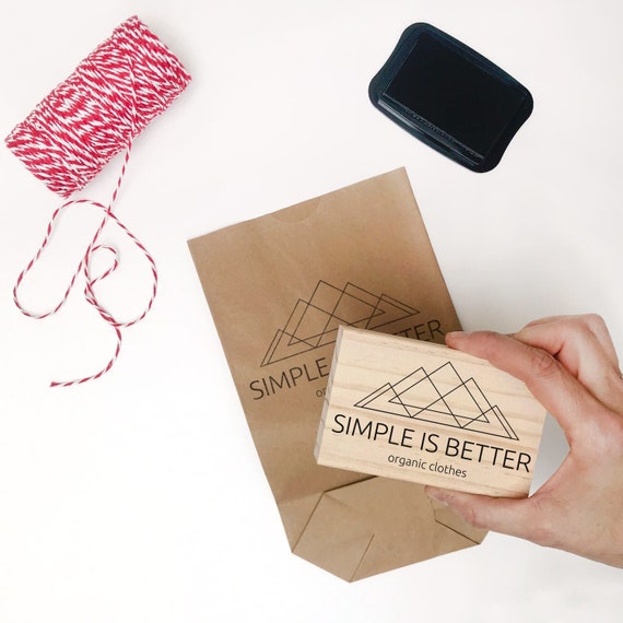Custom Brand Stamp for Custom Logo Paper Bag Custom Logo - Etsy Australia