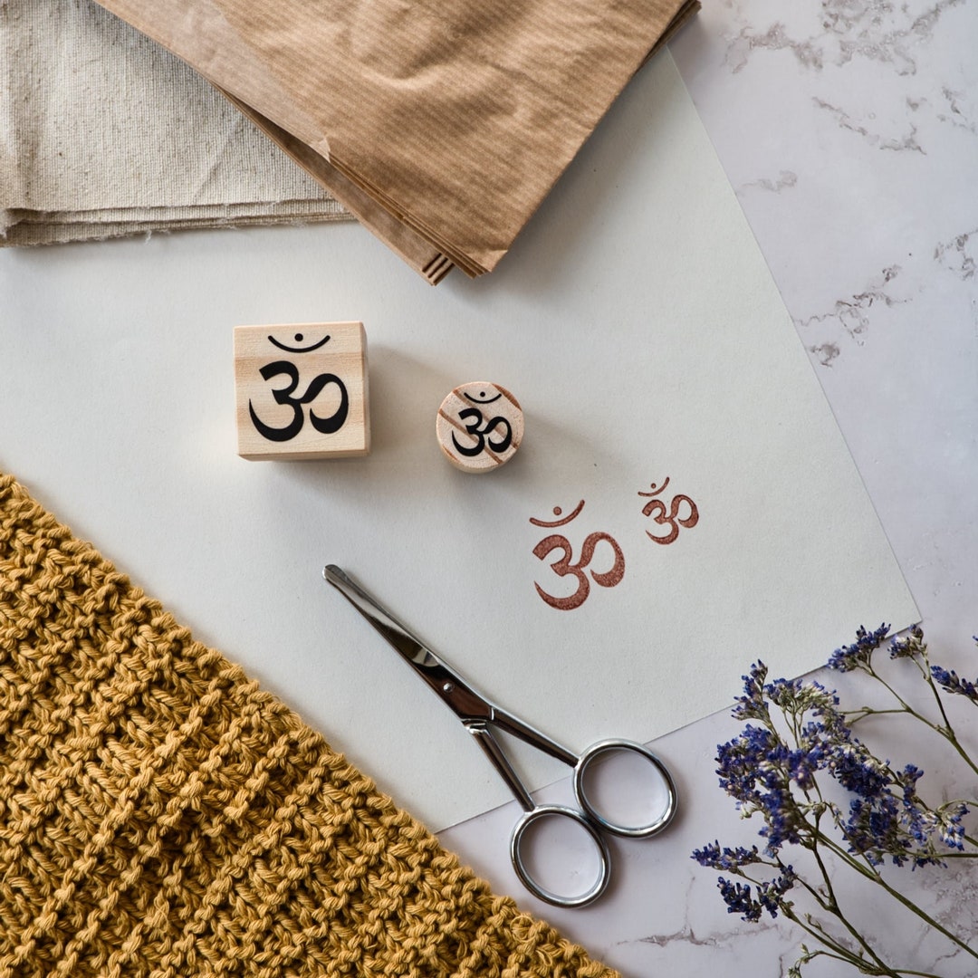 Om Symbol Rubber Stamp for Yoga Journal, Meditation Journaling Supplies ...