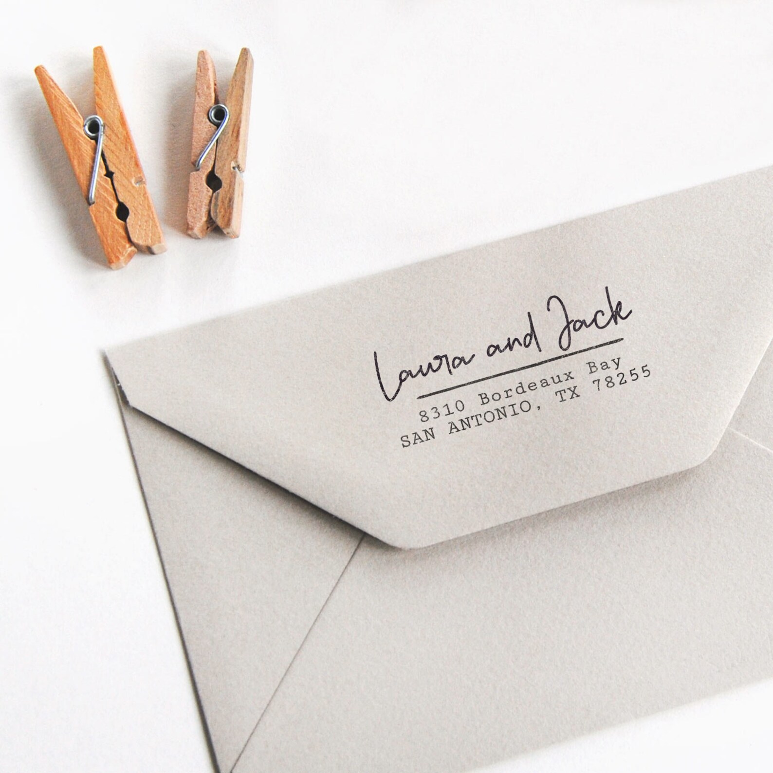 Typewriter address stamp personalized address stamp custom | Etsy