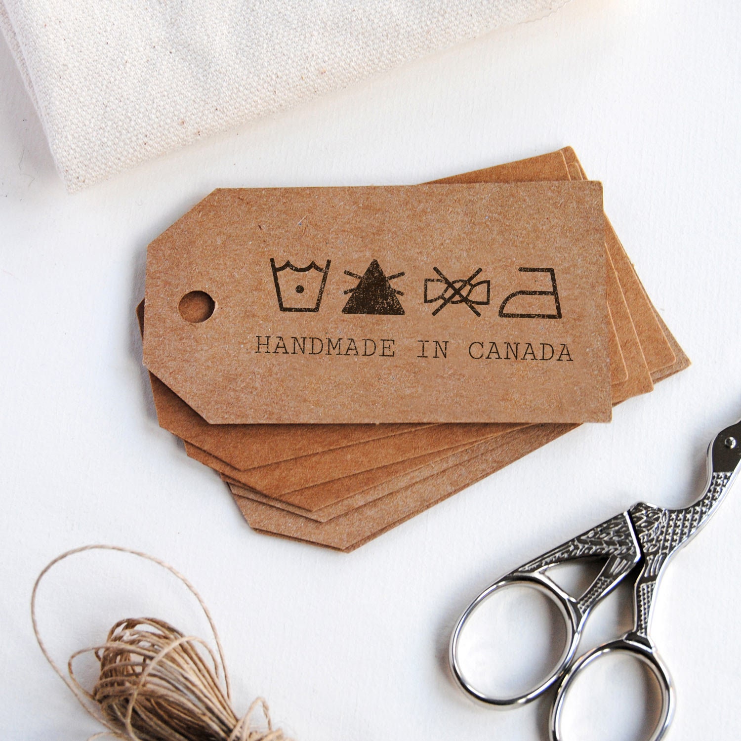 Stamp for Garment Tags With Fiber Content and Care - Etsy Canada