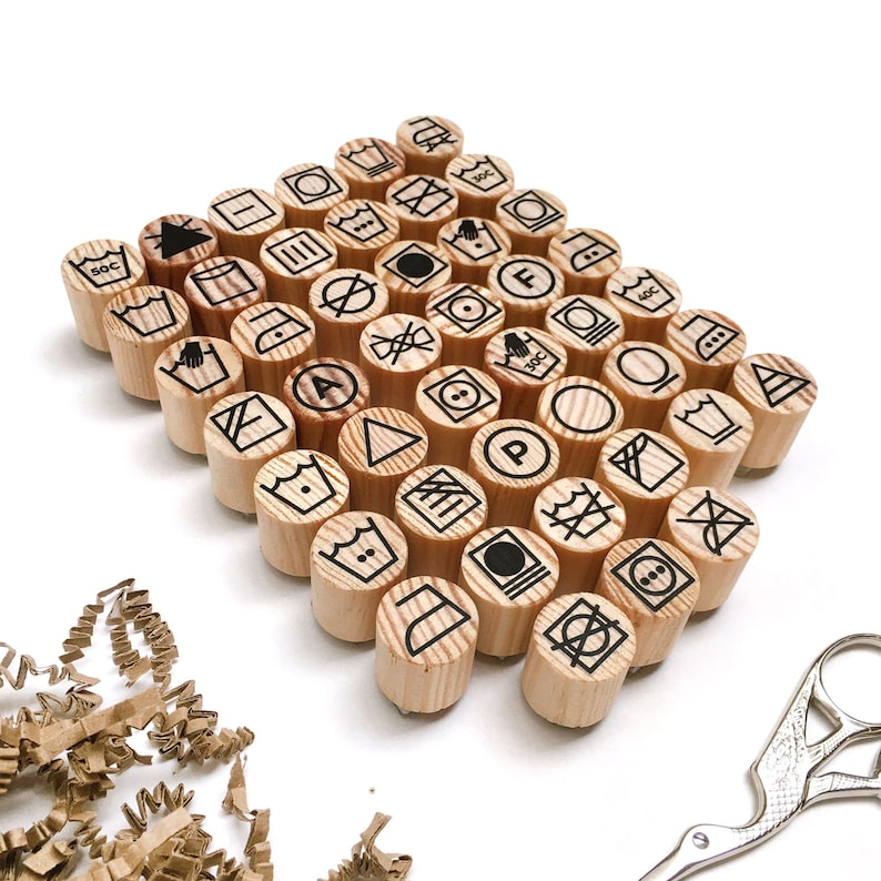 Stamp for Clothing Tags in French, Content and Size Garment Stamp in ...