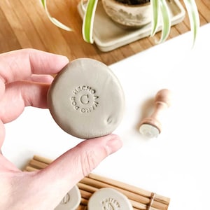 Custom Ceramic Stamp With Name and Potter Illustration With Heart ...