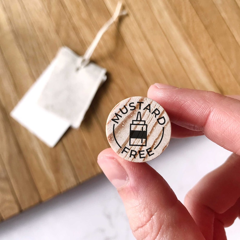 Complete Allergen Stamp Set With 14 Mini Icon Stamps Allergy - Etsy