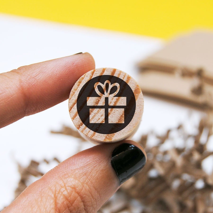 Mini Gift Stamp for Bullet Journal Birthday Page, Christmas DIY ...