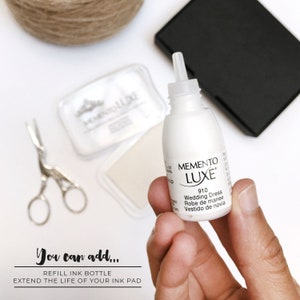 White Stamp Pad, White Ink Kraft Paper, Memento Luxe Ink Pad, White Ink ...