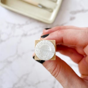 Custom Curved Text Stamp for Pottery Signature, Minimal Name Ceramic ...