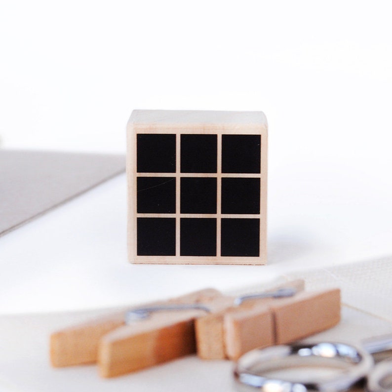 Geometric Mosaic Tile Rubber Stamp for Bullet Journal - Etsy