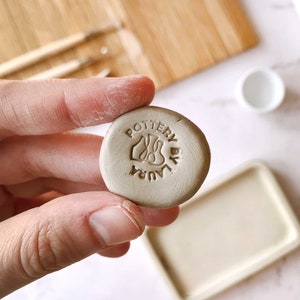 Simple Custom Pottery Sign Mark Stamp for Ceramists, Personalized Name ...